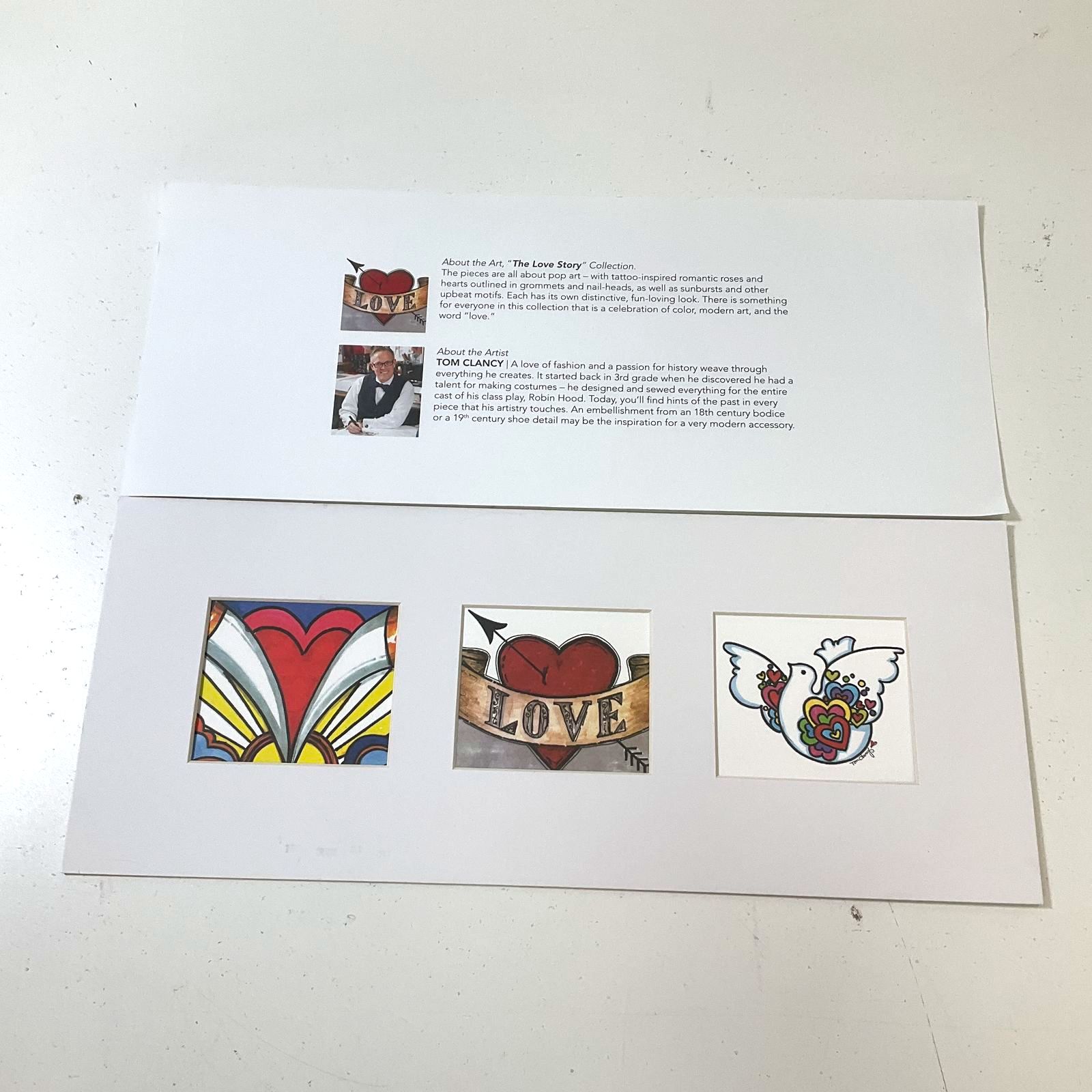 Tom Clancy The Love Story Triptych Pop Art Print & Mat Brighton Design ...