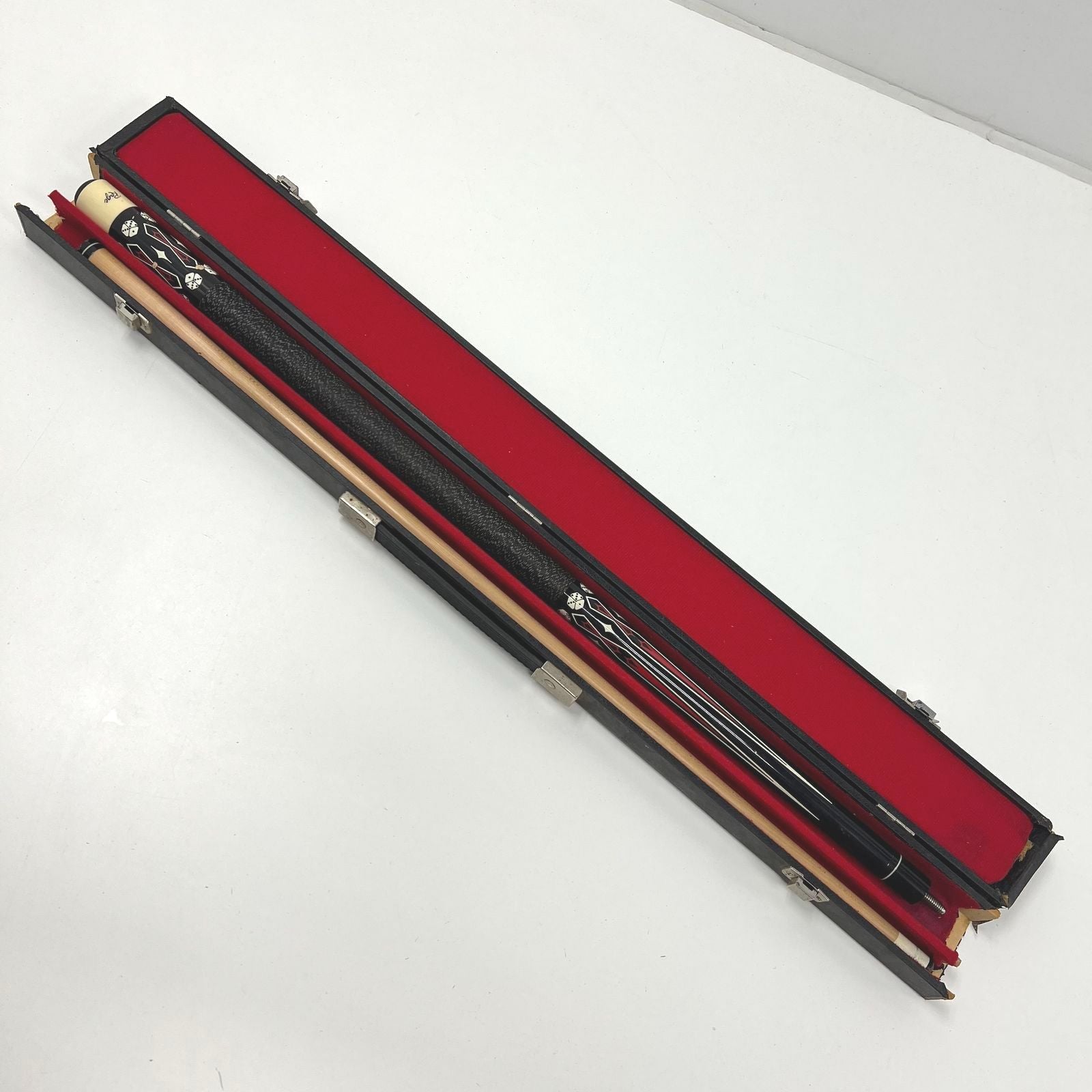 Rage Snake Eyes Pool Cue 311 Dice Black Design with Fair Carrying Case ...