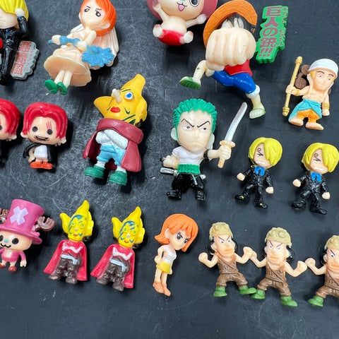 One Piece Luffy Zoro Sanji Chopper 24 Mini Figure Lot Anime Gashapon P ...